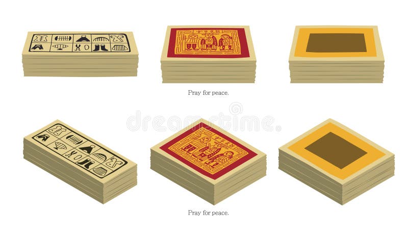Set of Chinese joss paper stock vector. Illustration of concept - 316623463