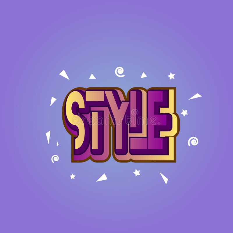 Style Editable Text Effect in 3d Style. Sticker Concept. Graphic Style ...