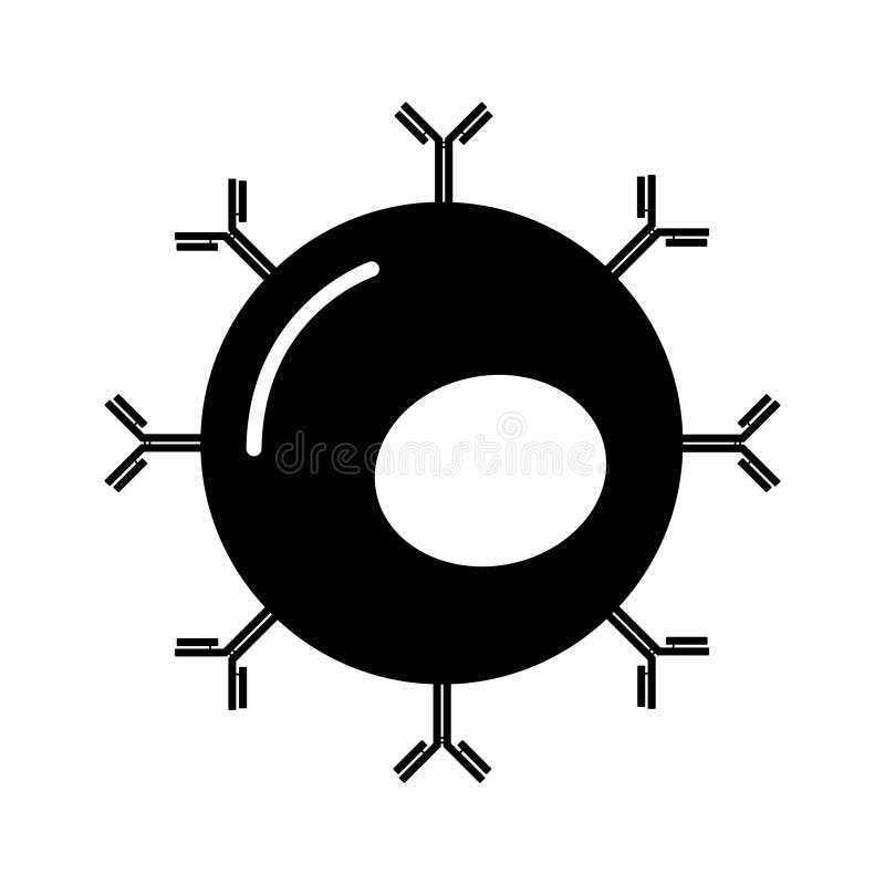 Immune Cell Illustration Icon Stock Vector - Illustration of icon ...