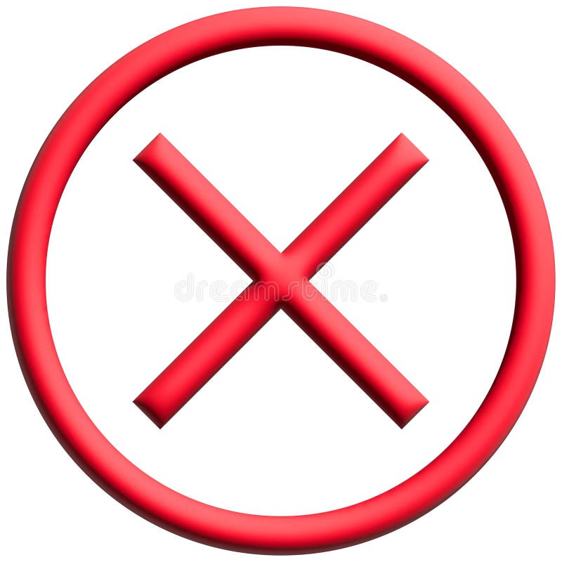 3d Right and Wrong Icon, 3-dimension Confirm and Cancel Sign of Making ...