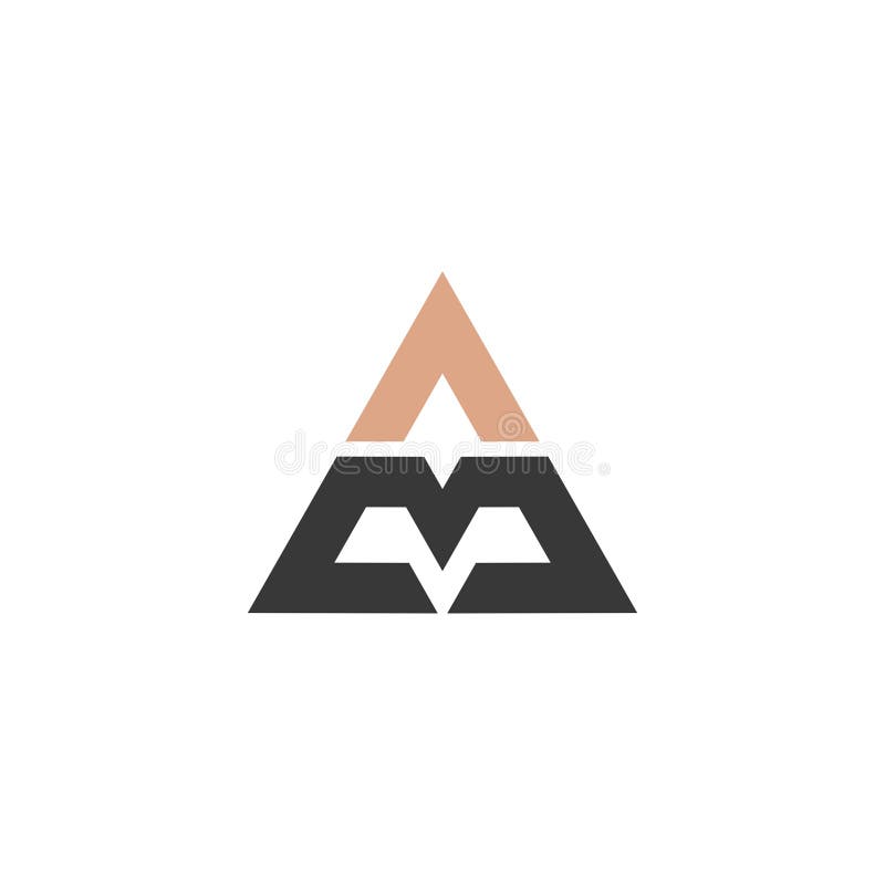 Alphabet Initials Logo am, MA, M and a Stock Vector - Illustration of ...