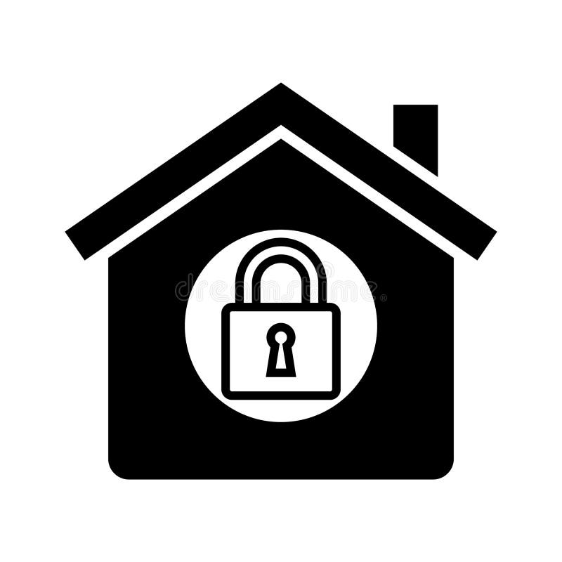 Illustration of House Security Icon Vector Stock Vector - Illustration ...