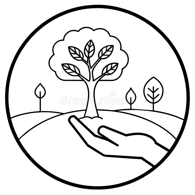 Eco-Friendly Planet Green Living Stock Vector - Illustration of ...