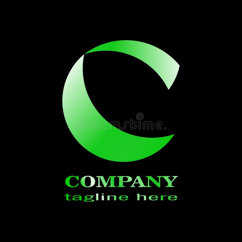 Shape Circle Green Gradient Logo. Stock Vector - Illustration of shape ...