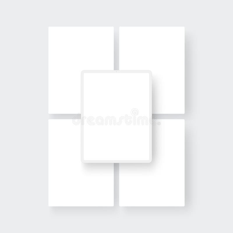 Clay Tablet App Screen Vertical Mockup for Showing Your Mobile Designs ...