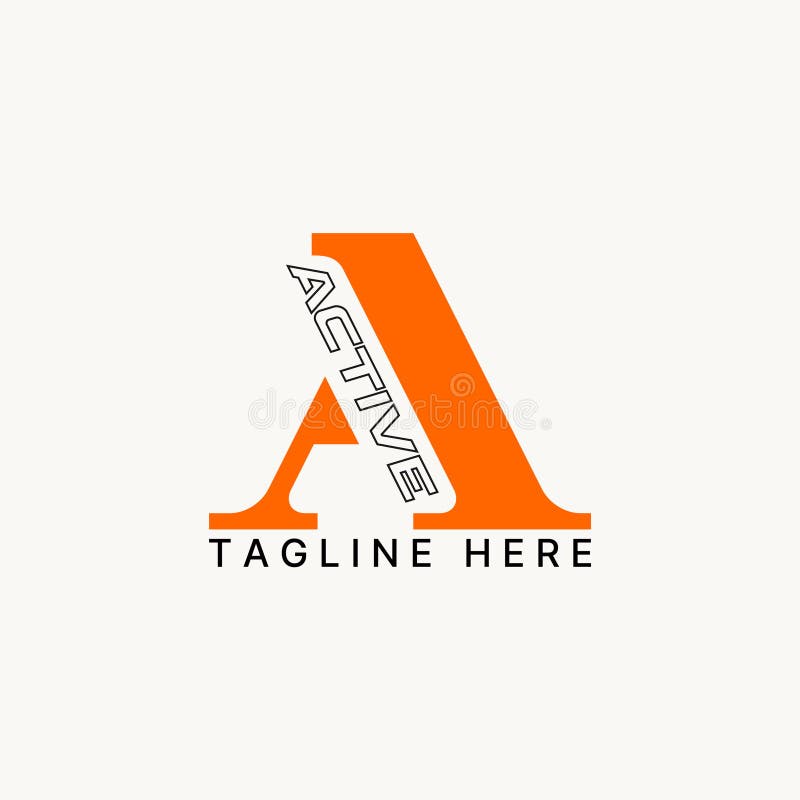 Initial Letter a Serif Font Cutting. Related To Monogram Typography ...