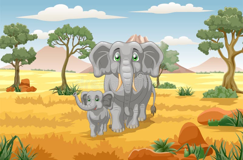 Cartoon Elephant Family Stock Illustrations – 3,699 Cartoon Elephant ...