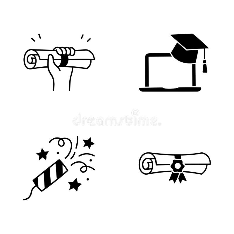 Education and Learning Web Icons in Line Style. School, University ...