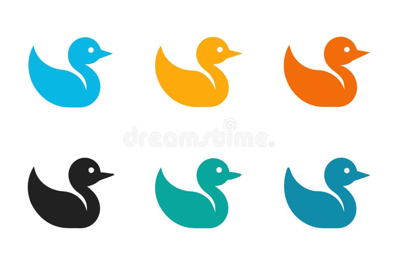 Stylized Duck Vector Illustration for Digital Art Stock Vector ...