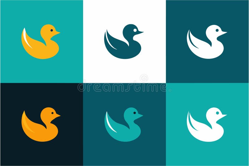 Duck Vector Illustration for Logo Design Stock Vector - Illustration of ...