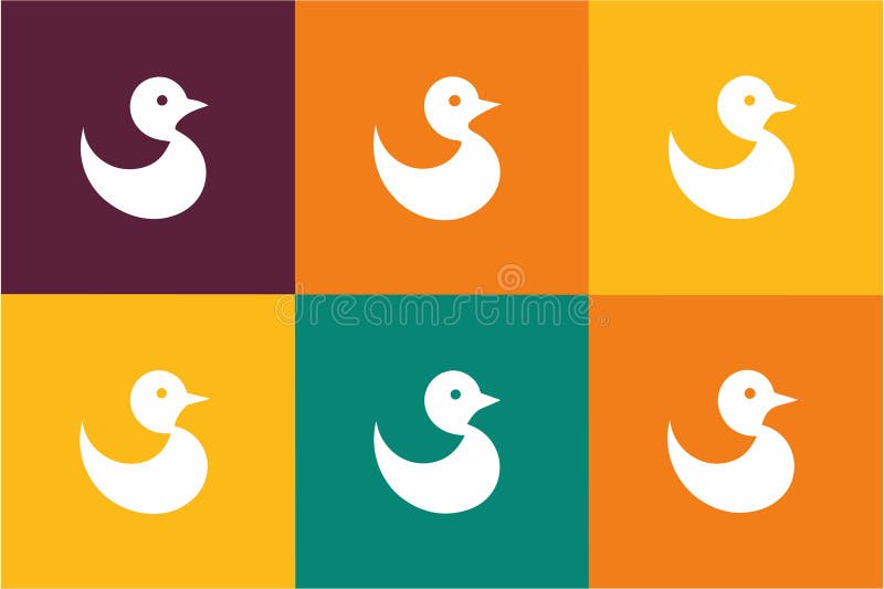 Duck Vector Illustration for Pattern Design Stock Vector - Illustration ...