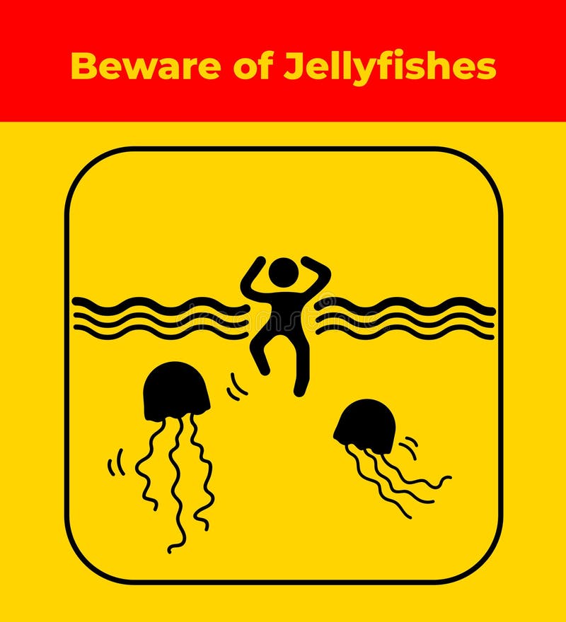 Beware Jellyfish Stock Illustrations – 88 Beware Jellyfish Stock ...