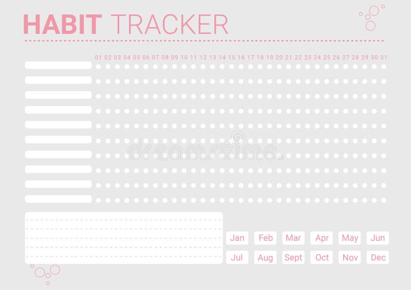 A Printable Habit Tracker To Stay Motivated while Adopting New Habits ...