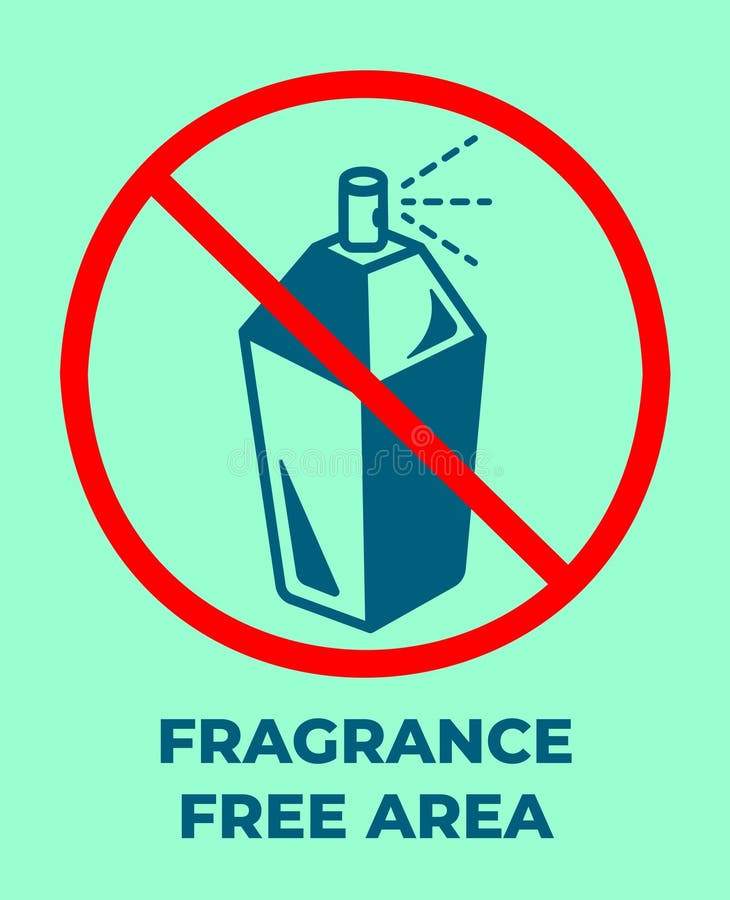 Fragrance Free Area Vector Poster Banner Stock Vector - Illustration of ...