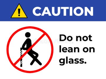 Do Not Lean Sign Stock Illustrations – 43 Do Not Lean Sign Stock ...