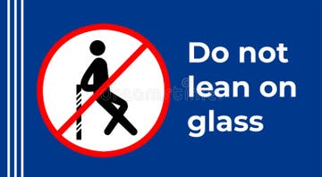 Do Not Lean Sign Stock Illustrations – 43 Do Not Lean Sign Stock ...