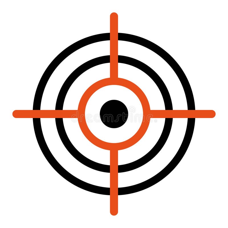 Target icon stock vector. Illustration of symbol, outline - 319236039