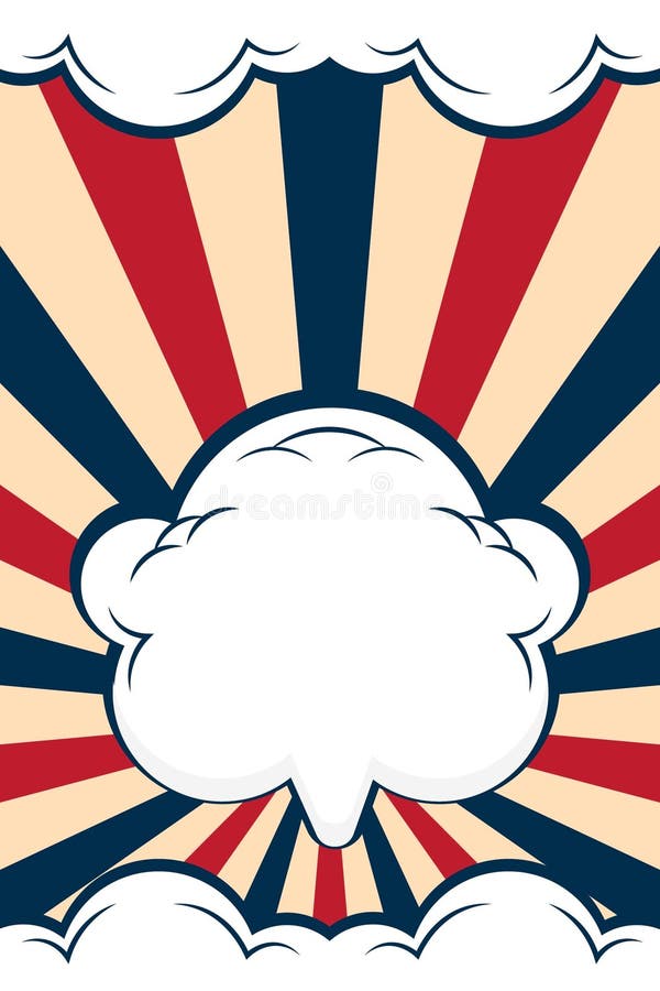 Retro Comic Style Vintage Background Colorfull Stock Vector ...