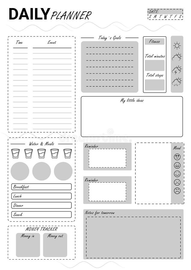 Daily Planner A4, Minimalist Planner, Personalized daily Planner ...