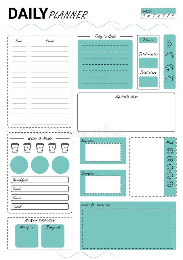 Daily Planner A4, Minimalist Planner, Personalized daily Planner ...