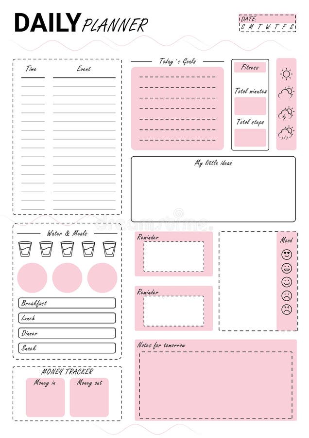 Daily Planner A4, Minimalist Planner, Personalized daily Planner ...