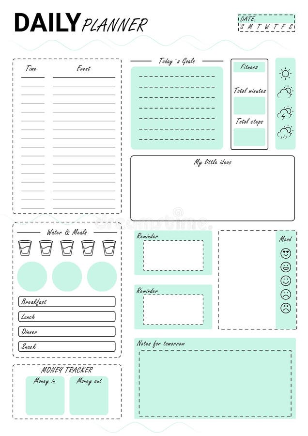 Daily Planner A4, Minimalist Planner, Personalized daily Planner ...