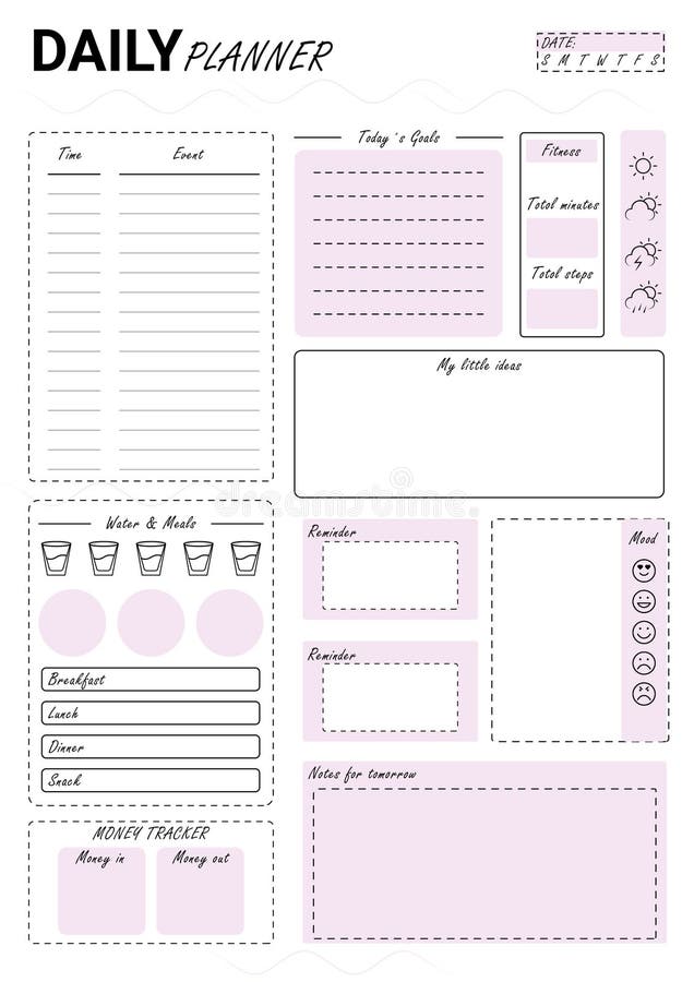 Daily Planner A4, Minimalist Planner, Personalized daily Planner ...