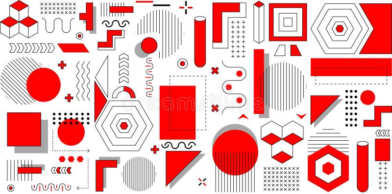 Graphic Design Geometric Shape Wallpaper Colorfull Stock Vector ...