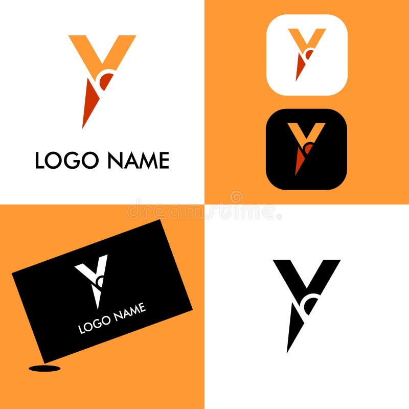 Simple Logo Illustration with the Concept of the Letter Y. Stock Vector ...