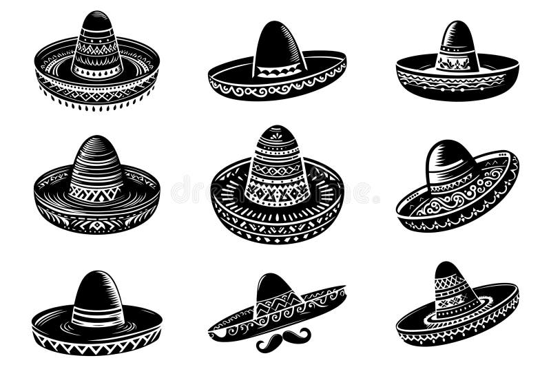 Mexican Hat Vector, Mexican Hat Illustration, Stock Vector ...