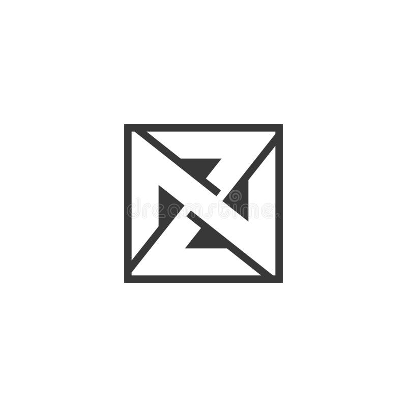 Alphabet Initials Logo ZN, NZ, Z and N Stock Vector - Illustration of ...