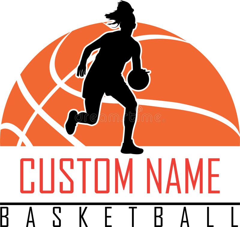 Custom Girl Basketball, Basketball Clipart, Basketball Cut Files ...