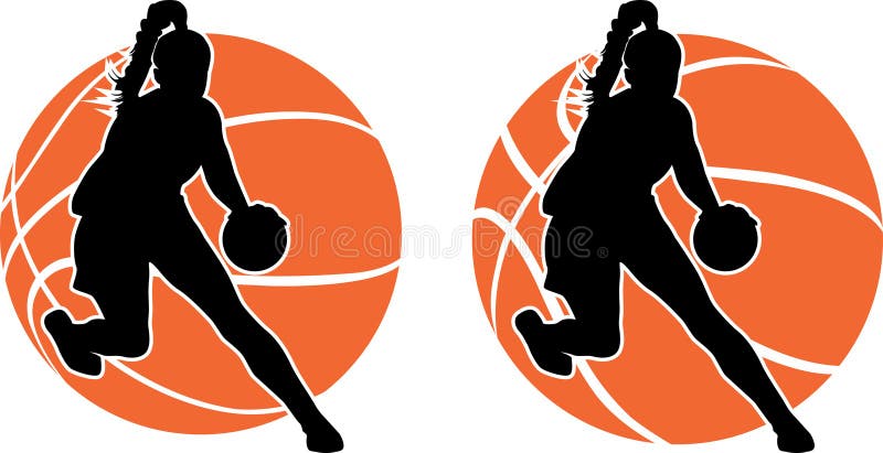 Girl Basketball Players, Basketball Clipart, Basketball Cut Files ...