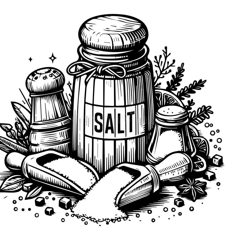 Salt Shaker Drawing Stock Illustrations – 2,173 Salt Shaker Drawing ...