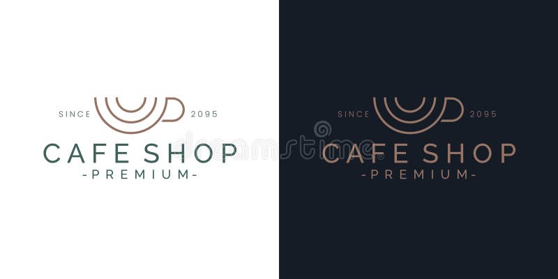 Cafe Shop Logo Design stock vector. Illustration of business - 320120851