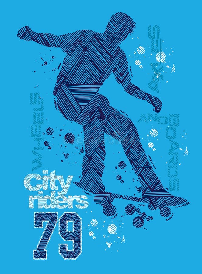 City Riders. stock vector. Illustration of graphic, boarding - 320234630