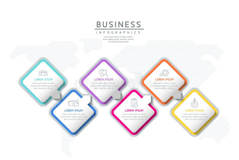 Vector Business Presentation Connecting Steps Infographic Template ...