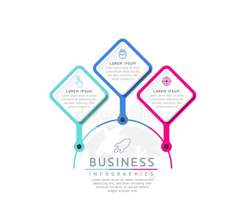 Vector Business Presentation Connecting Steps Infographic Template ...