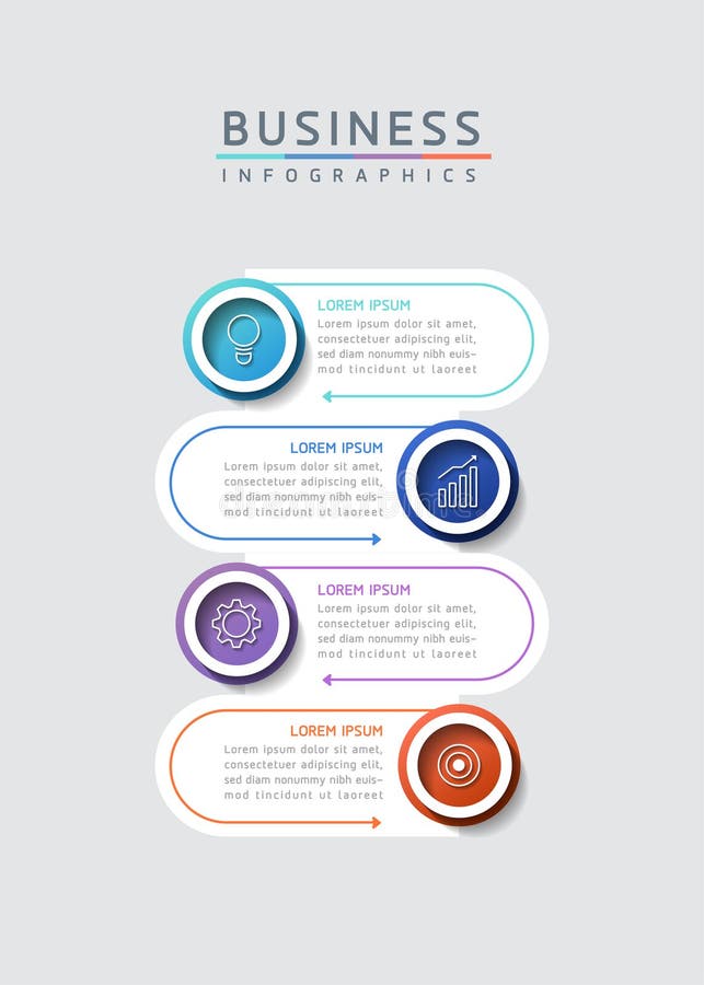 Vector Business Presentation Connecting Steps Infographic Template ...