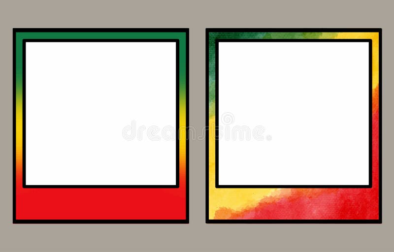 Polaroid Photo Frame for Juneteenth Celebration Stock Vector ...