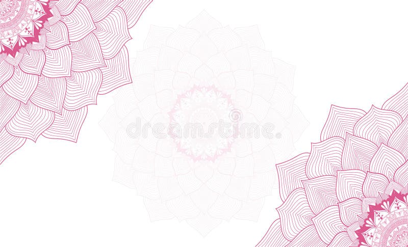 Round Mandala on Dreamy Peach Fuzz Gradient Background. Translucent ...