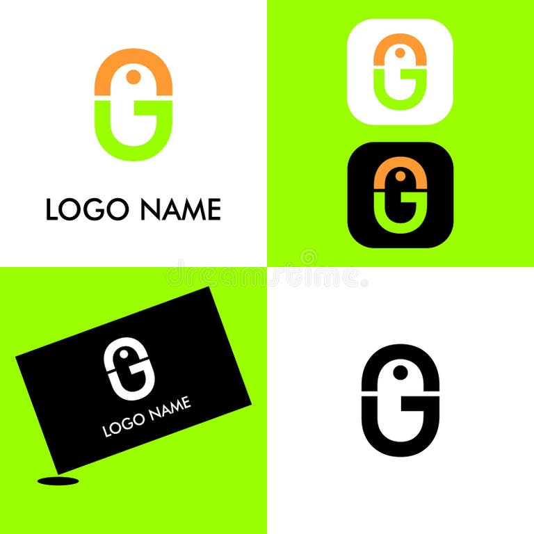 Simple MG Vector Logo Design Stock Vector - Illustration of finance ...