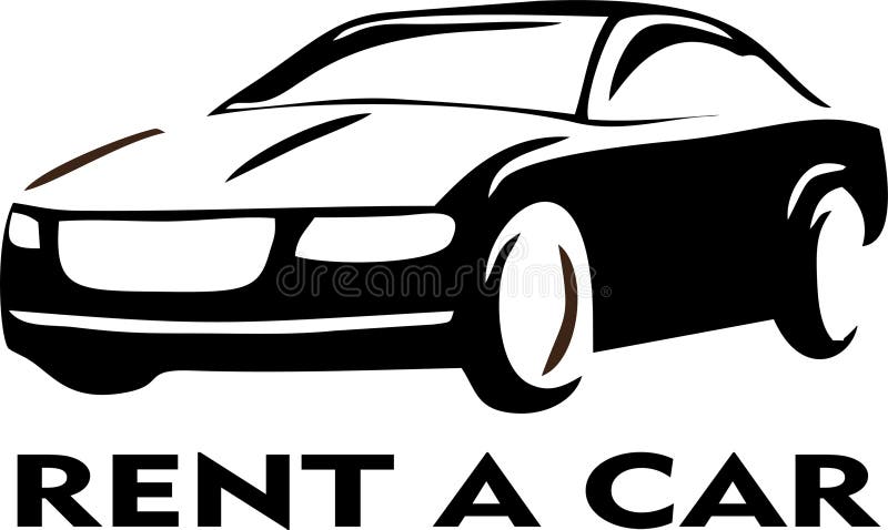 A simple rent a car logo stock vector. Illustration of vector - 320875452