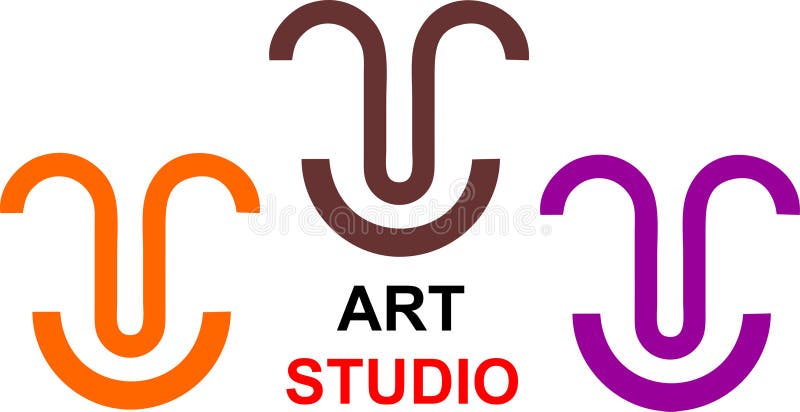 A simple art studio logo stock vector. Illustration of vector - 320875453