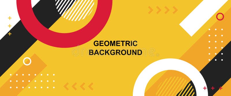 Geometric Abstract Banner Background. Modern Geometric Wallpaper Stock ...