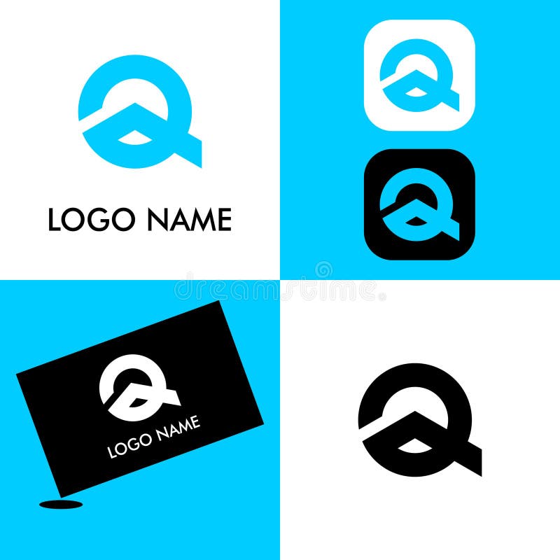 Simple Vector Logo Design with Navy Blue Color Stock Vector ...