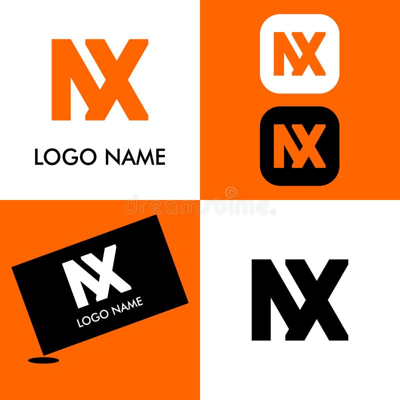 Amazing NX Logo Vector Design for Business Stock Vector - Illustration ...