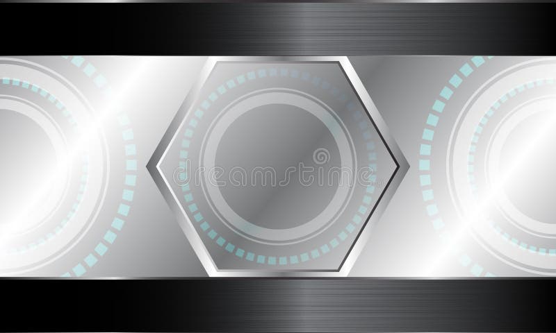 Elegant Metallic Background with Silver. Technology Design. Silver ...