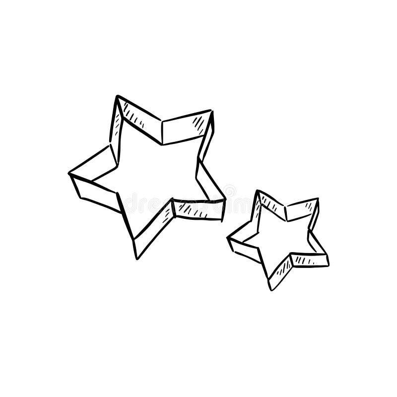 Cookie Cutter Line Drawing Stock Illustrations – 31 Cookie Cutter Line ...