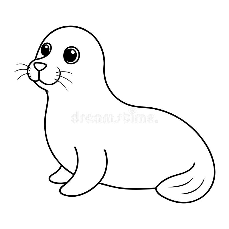 Adult Coloring Page Seal Stock Illustrations – 56 Adult Coloring Page ...